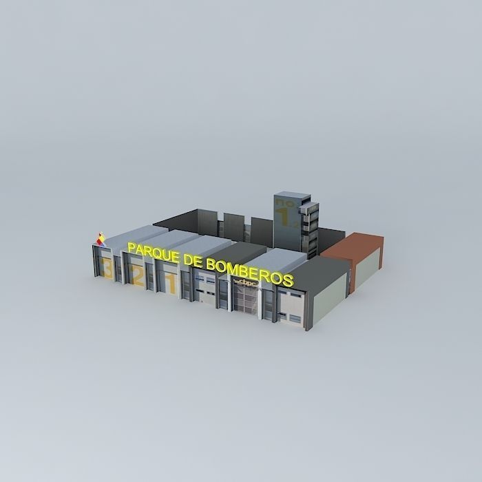 Firehouse San Fernando free 3D model | CGTrader