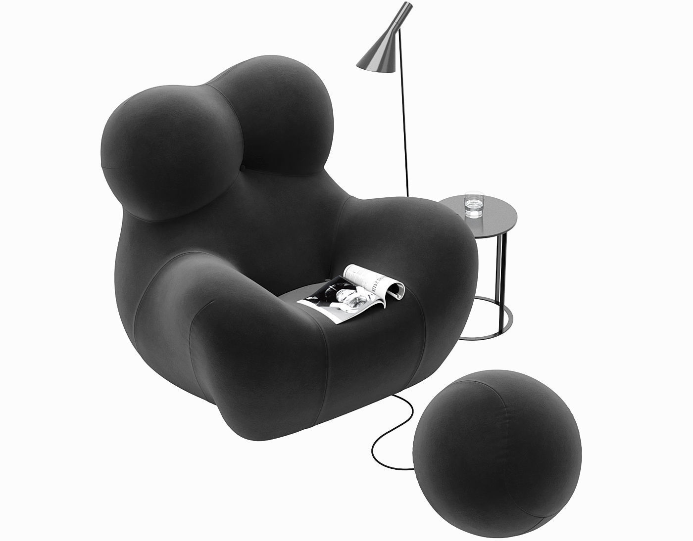 Serie Up 2000 armchair 3D model | CGTrader