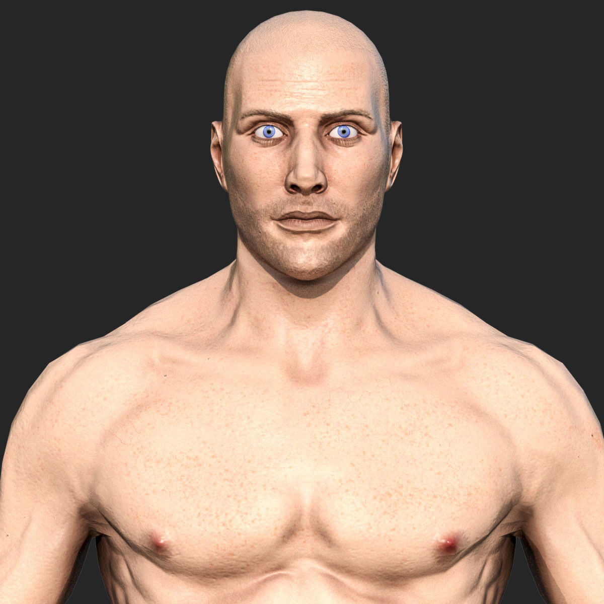 3D model Rigged Male Muscular GAME READY 3d model VR / AR / low-poly ...