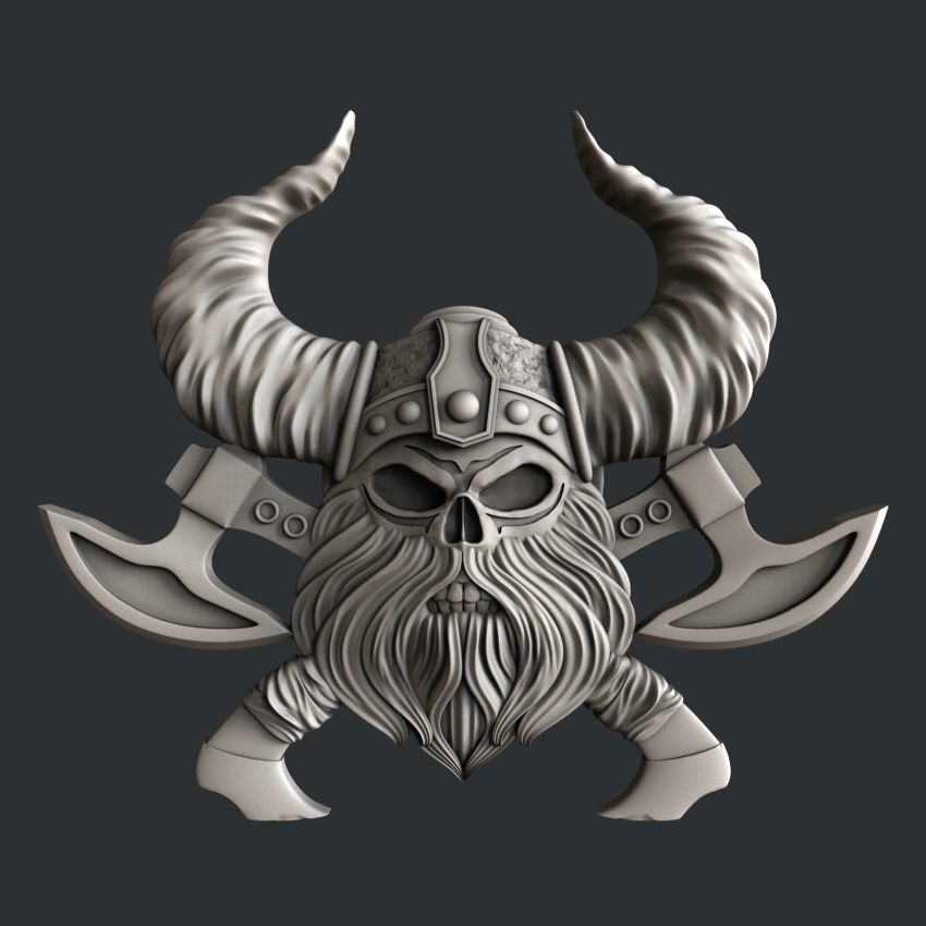 3d STL models for CNC router viking 3D model | CGTrader
