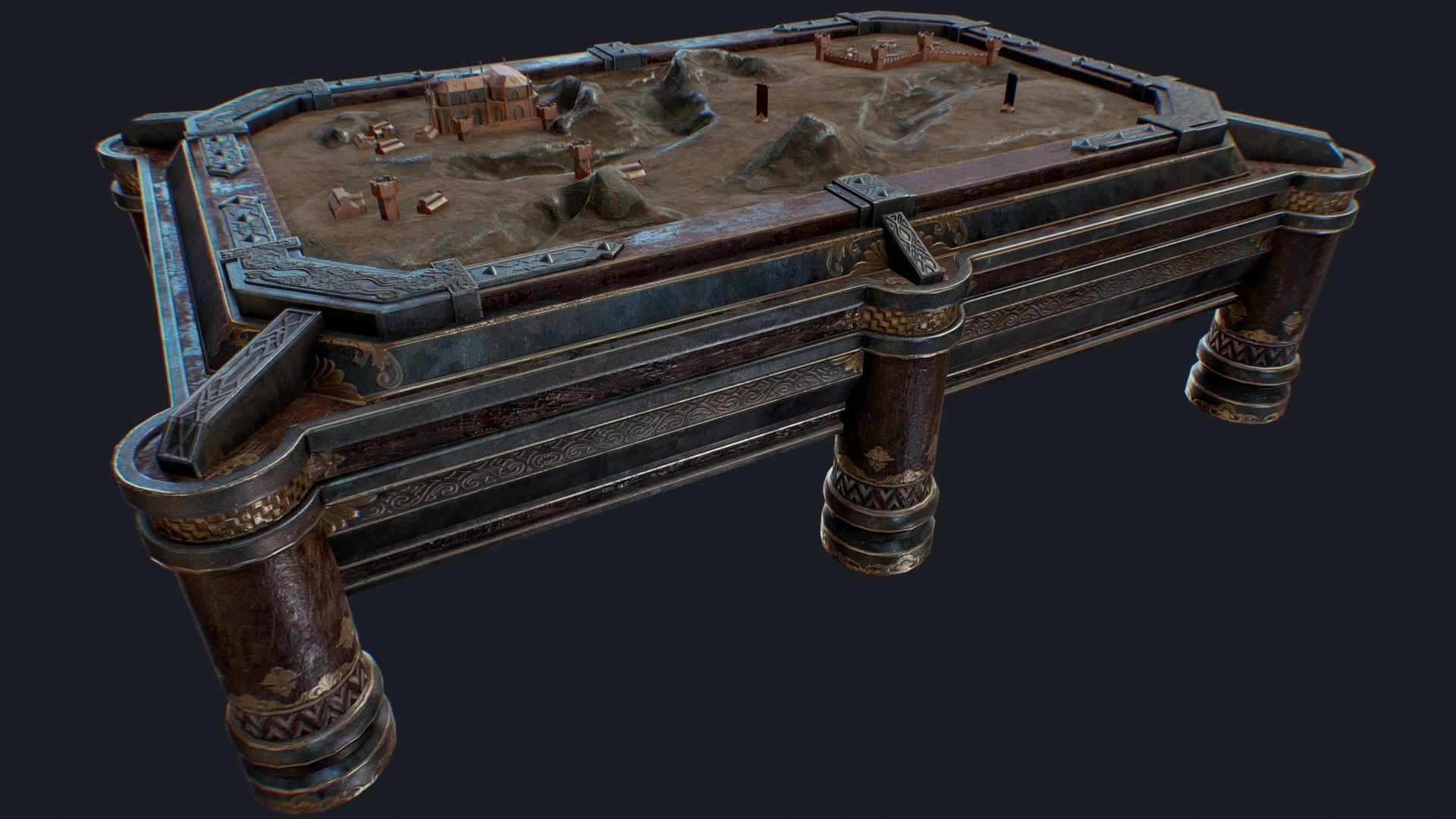 3D model War Table VR / AR / low-poly | CGTrader