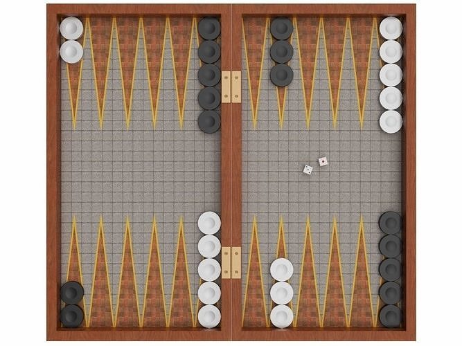 Backgammon 3D model | CGTrader