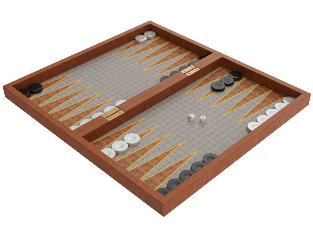 Backgammon 3D model | CGTrader
