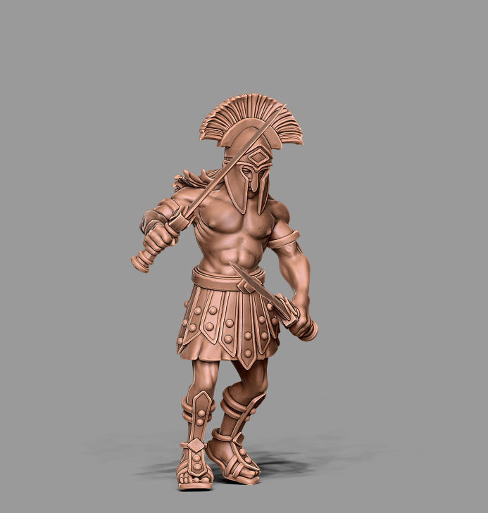 spartan 3D print model - hoplite 35 mm scale 3D model 3D printable ...