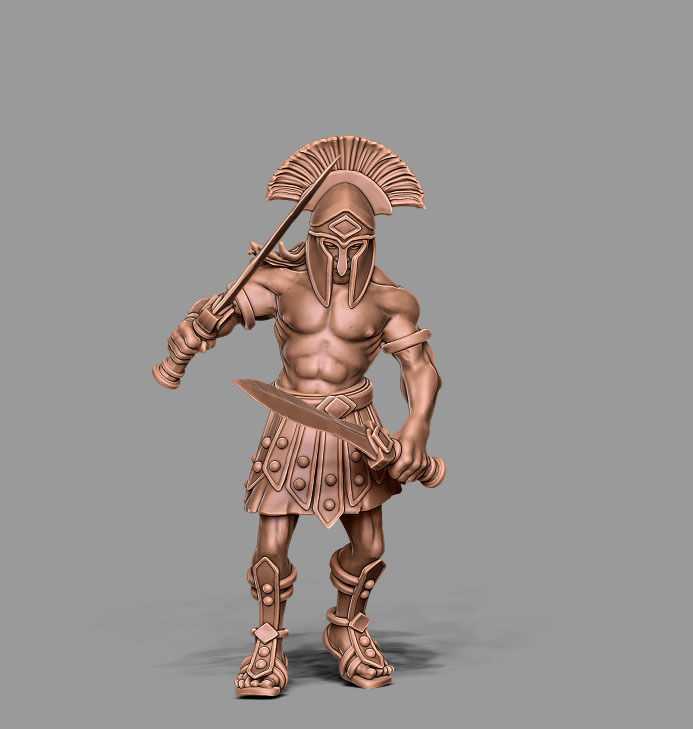 spartan 3D print model - hoplite 35 mm scale 3D model 3D printable ...