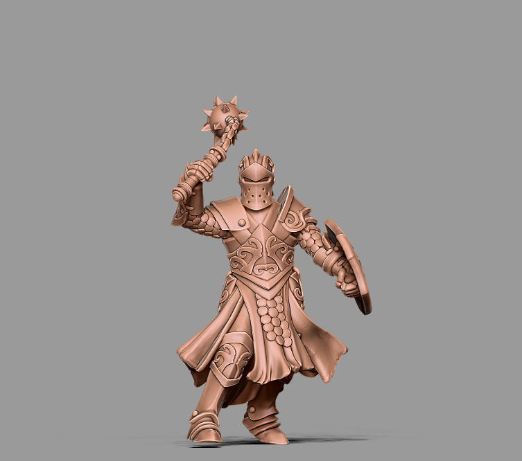 Knight 3D print model - 35mm scale 3D model 3D printable | CGTrader
