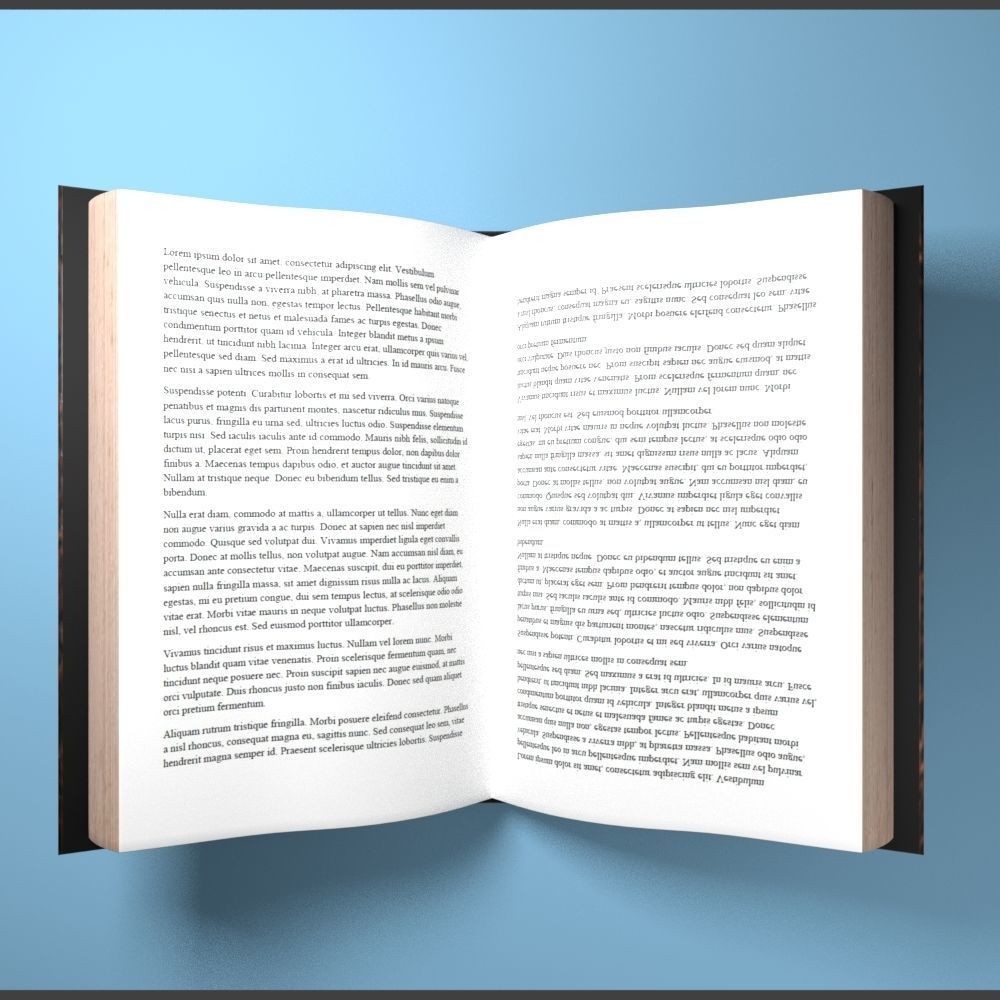 Book closed and opened free VR / AR / low-poly 3D model | CGTrader
