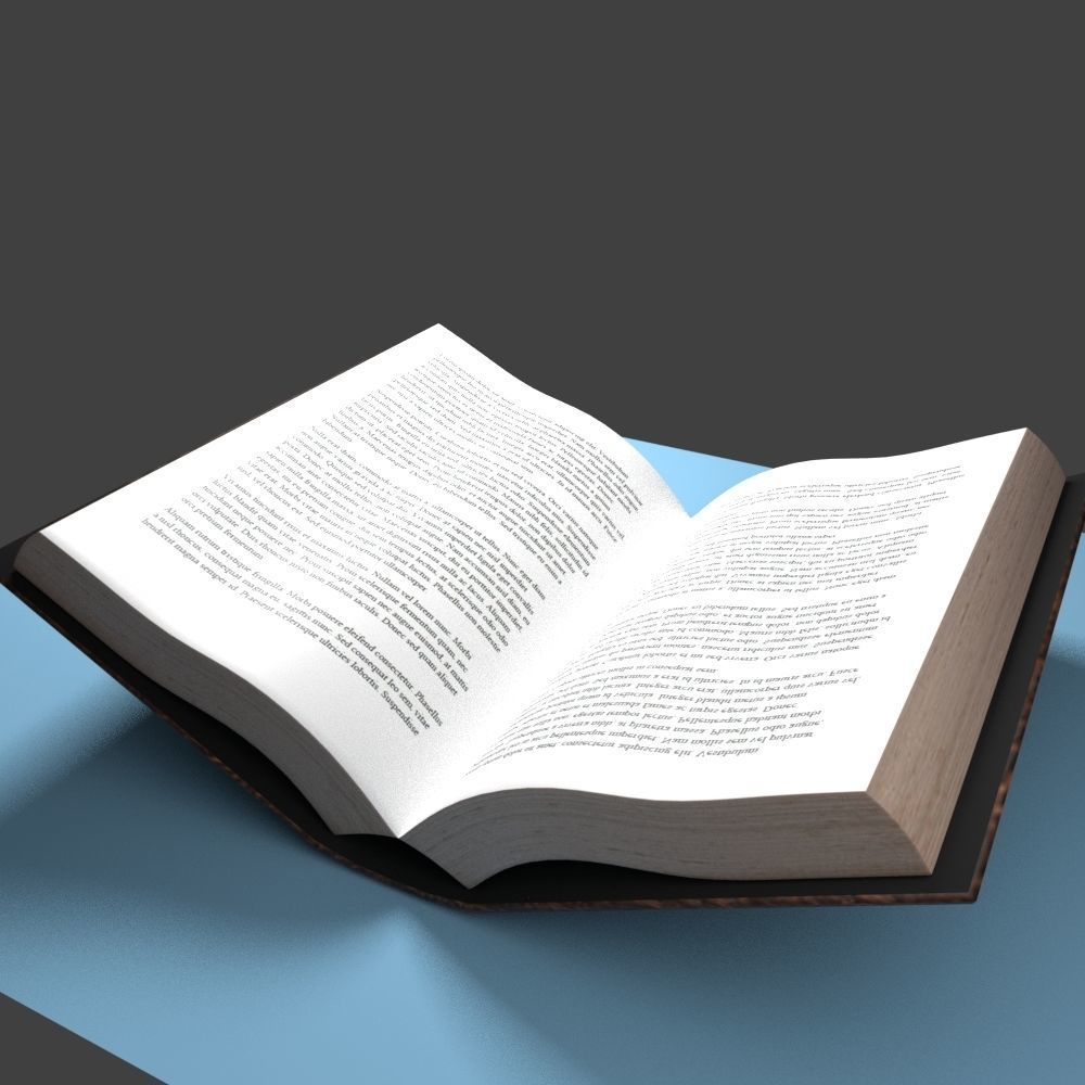 Book closed and opened free VR / AR / low-poly 3D model | CGTrader