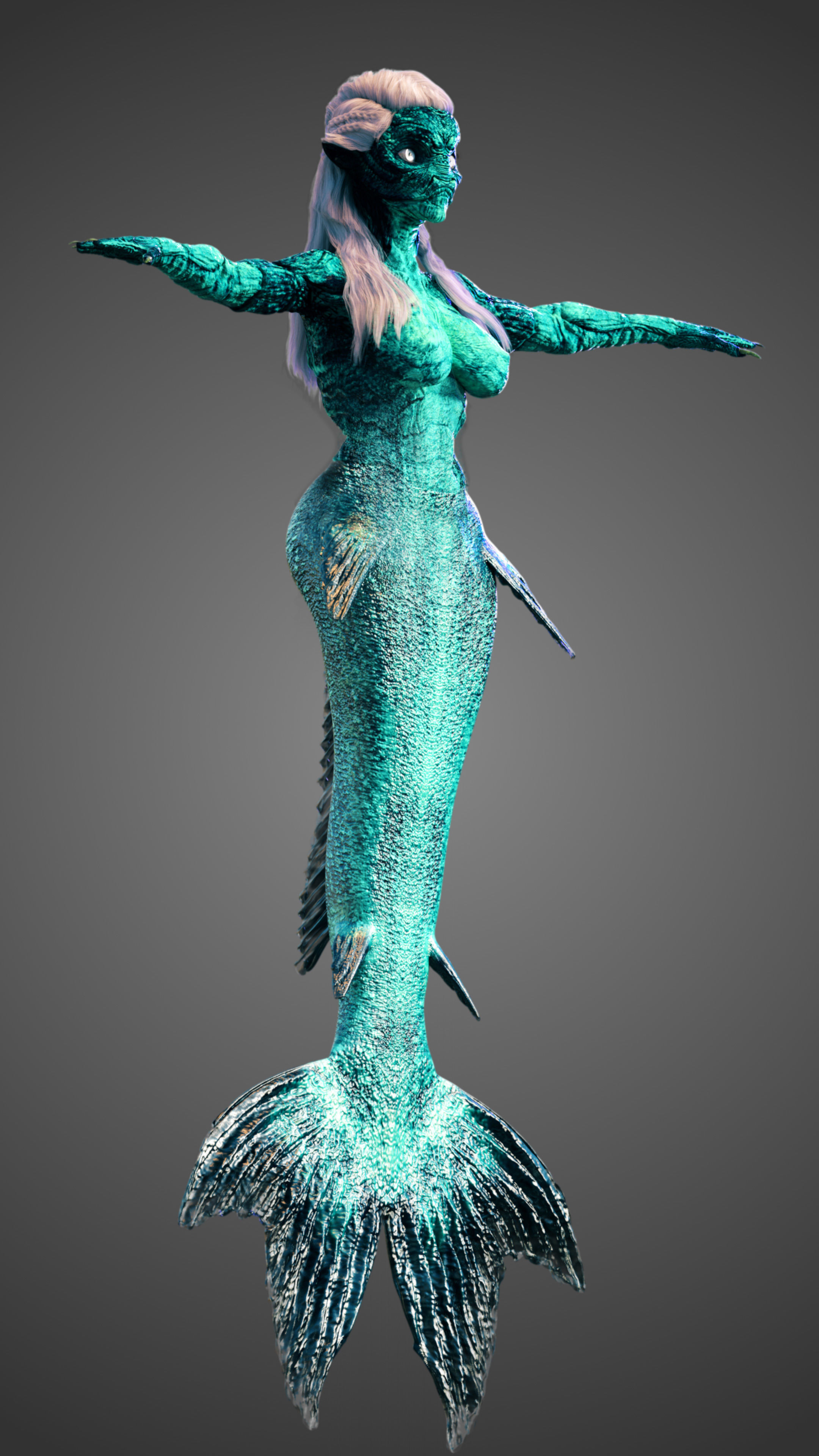 Siren 3D model animated rigged | CGTrader