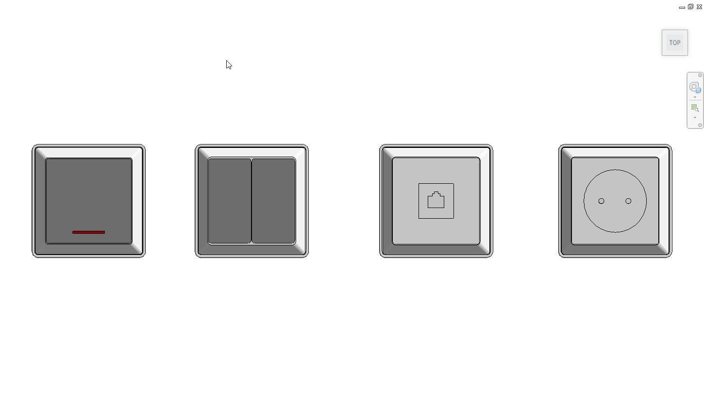 Revit switches 3D model | CGTrader