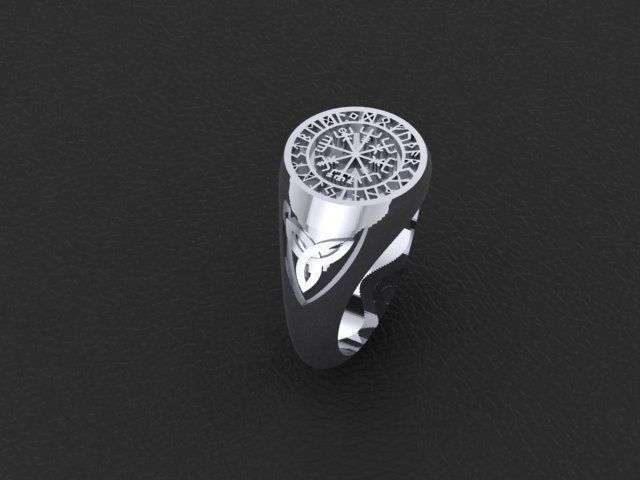 Viking men ring stl 3D model | CGTrader