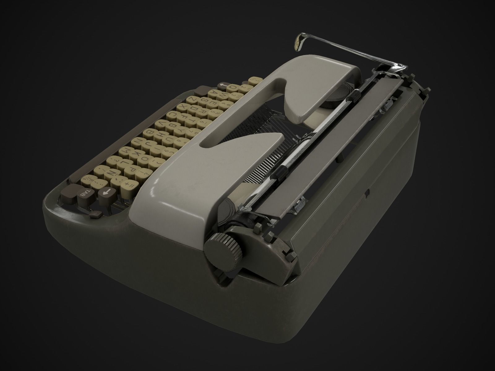 3D model Typewriter Adler Primus VR / AR / low-poly | CGTrader