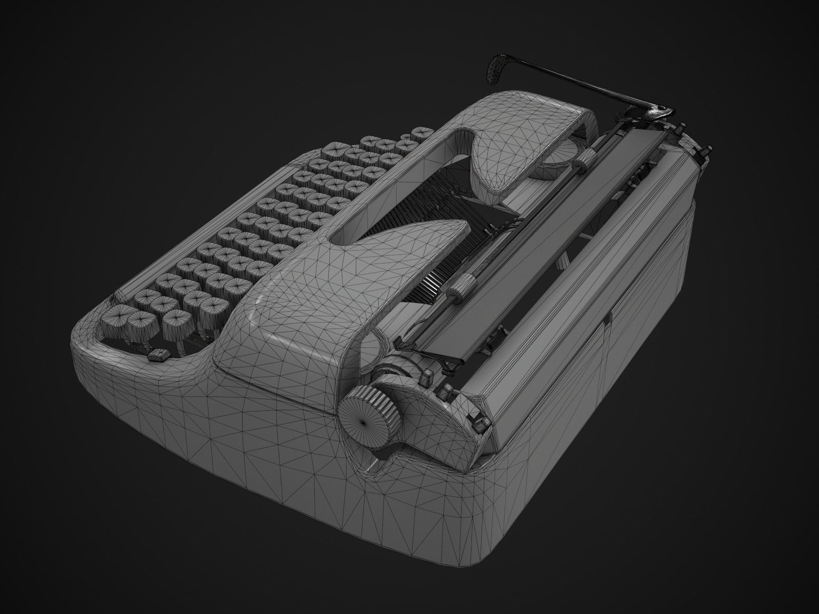 3D model Typewriter Adler Primus VR / AR / low-poly | CGTrader