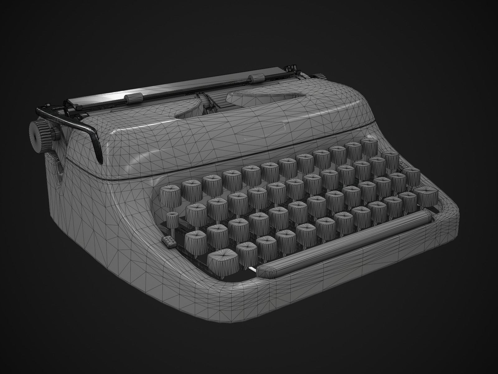 3D model Typewriter Adler Primus VR / AR / low-poly | CGTrader