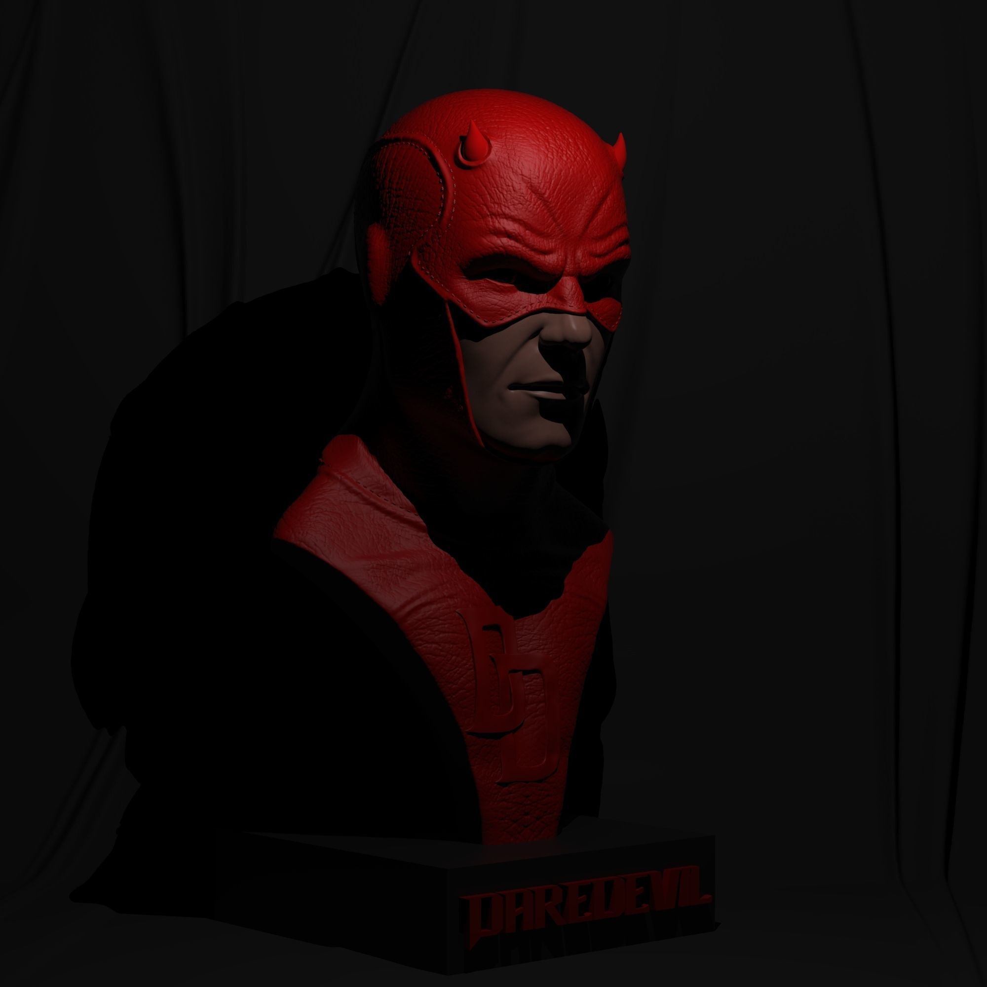 Daredevil bust 3D model 3D printable | CGTrader