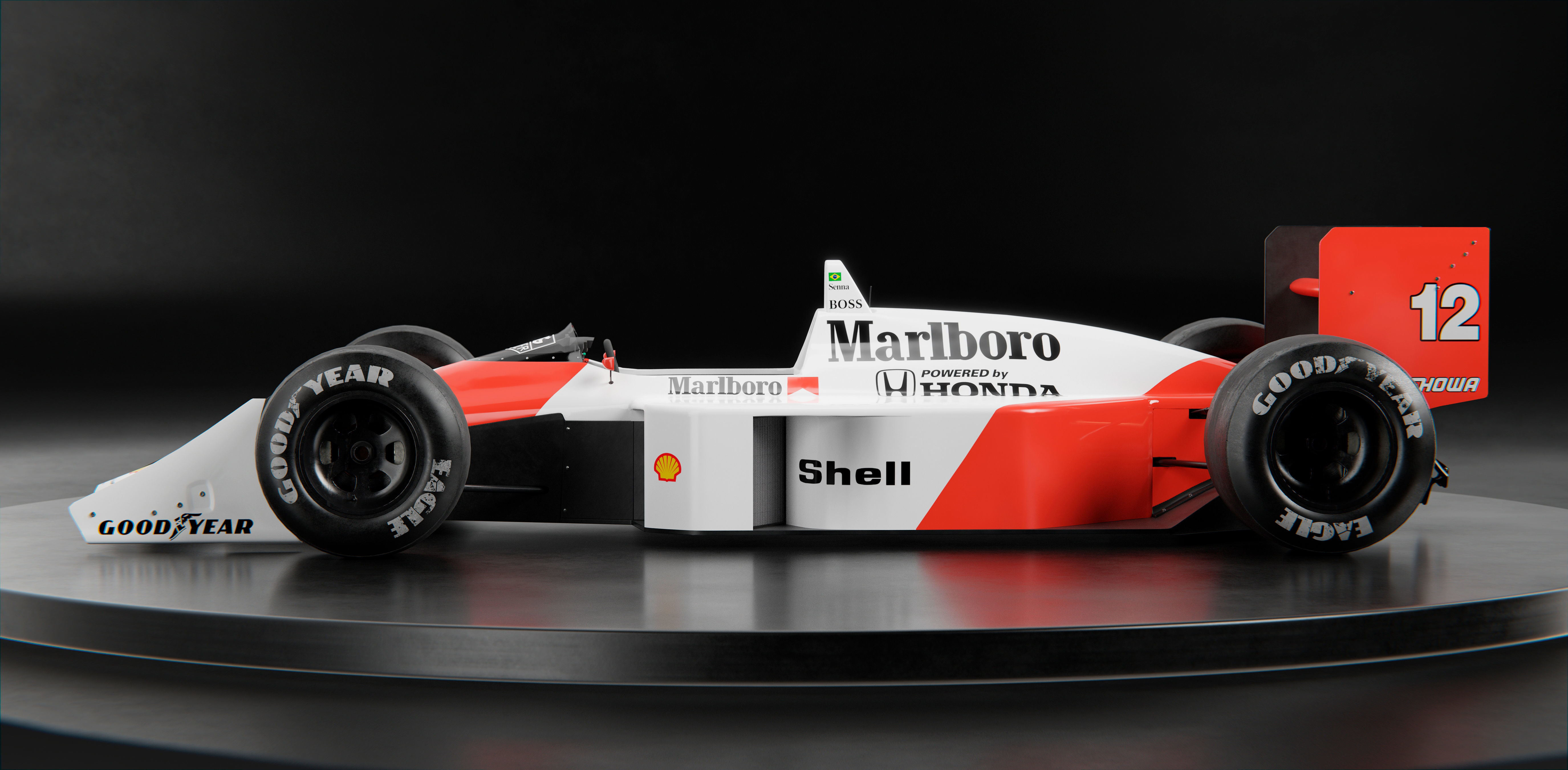 McLaren Mp4-4 3D model | CGTrader