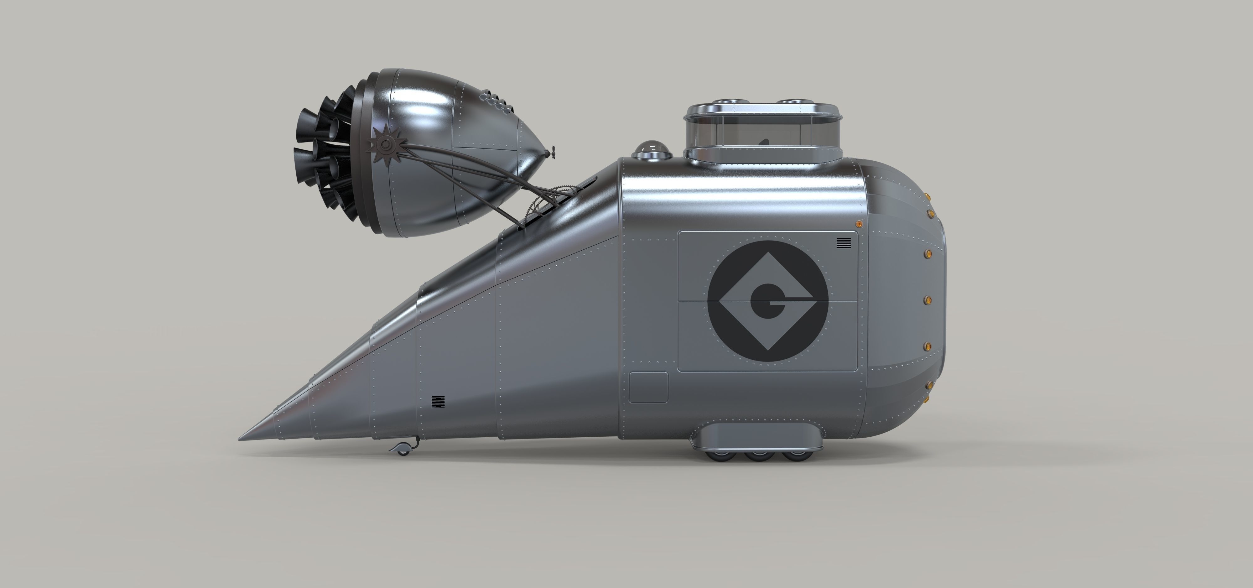Grumobile from movie Despicable Me 3D model | CGTrader