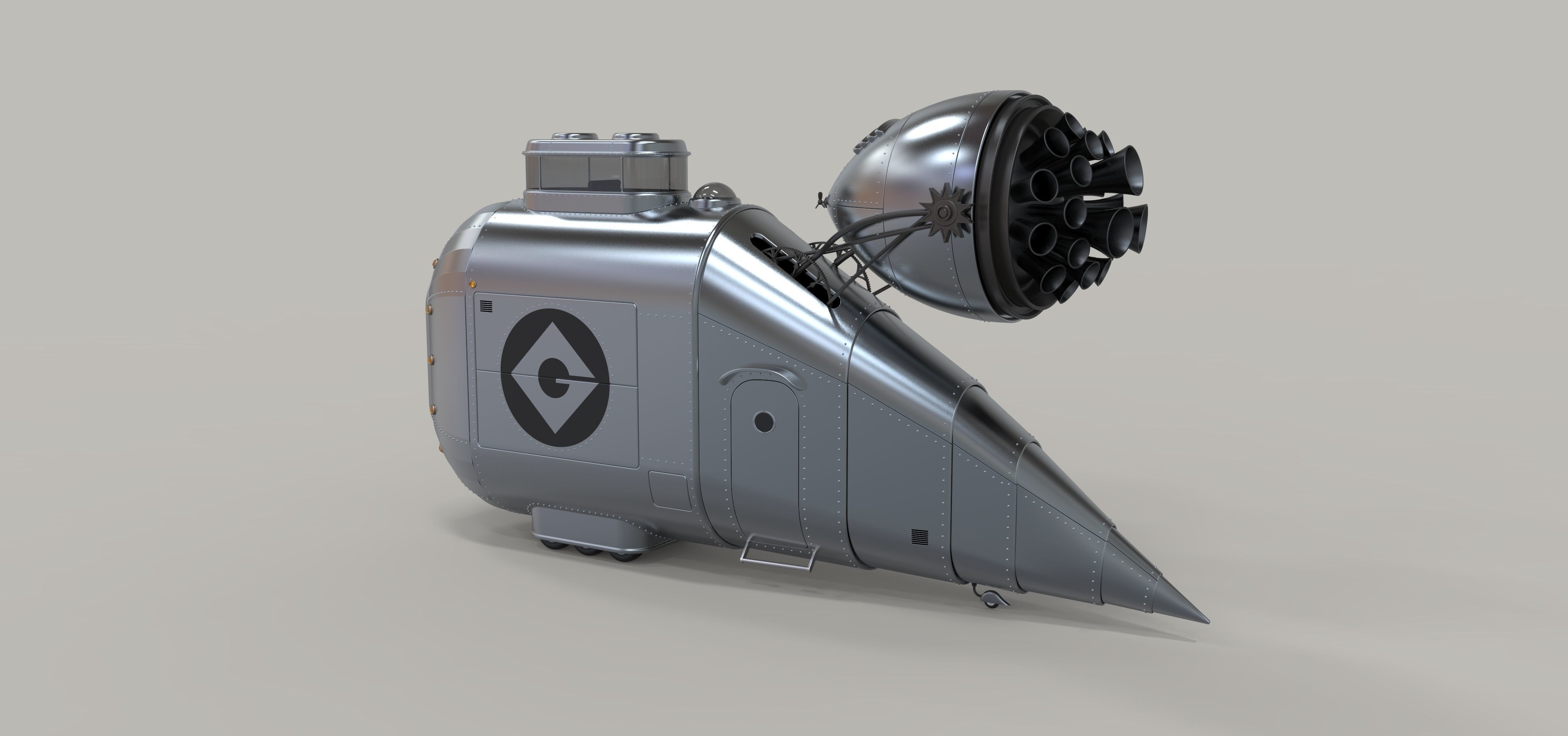 Grumobile from movie Despicable Me 3D model | CGTrader
