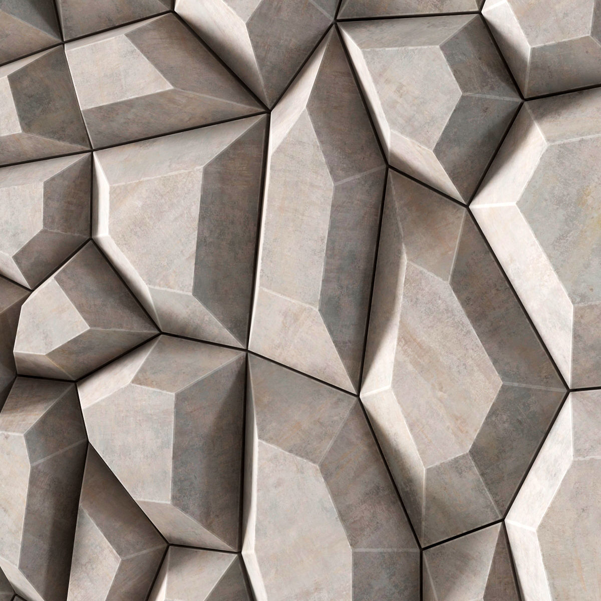 Polygon decorative panel 3D model | CGTrader