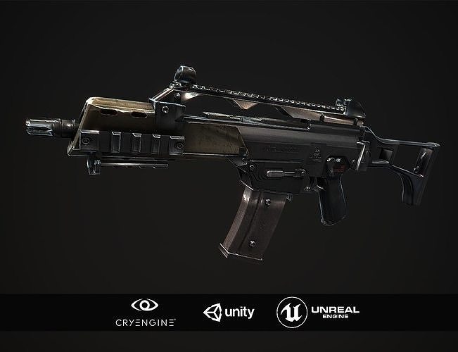3D model G36 ag rifle VR / AR / low-poly | CGTrader