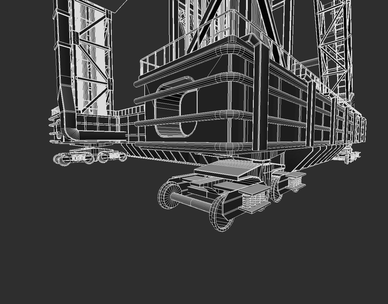 Proton Rocket launch pad 3D model rigged | CGTrader