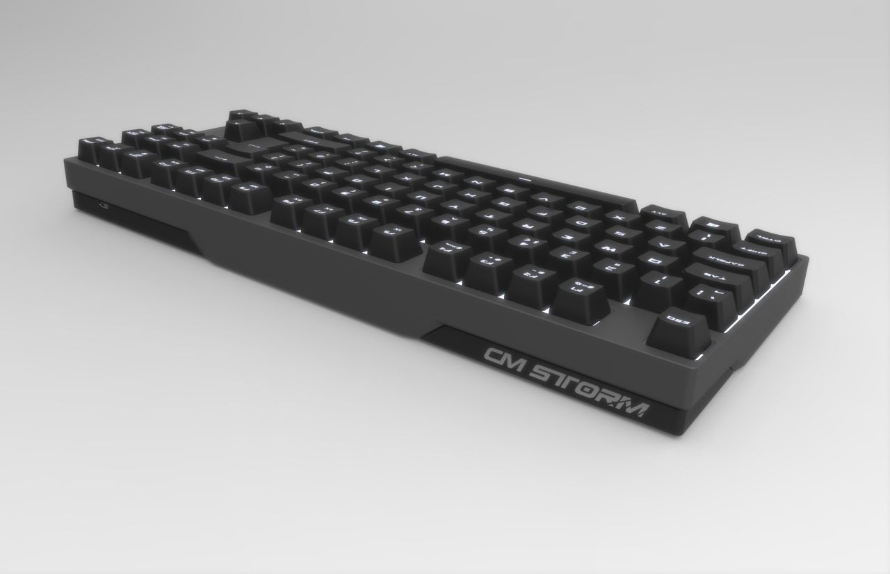 CM Storm Quickfire Tenkeyless Mechanical Gaming PC Keyboard 3D model ...