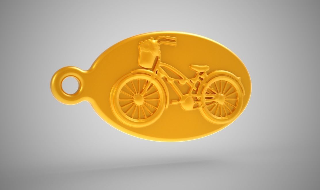 Bike Keychain 3D model 3D printable | CGTrader