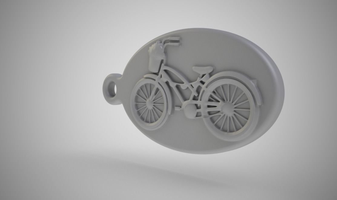 Bike Keychain 3D model 3D printable | CGTrader