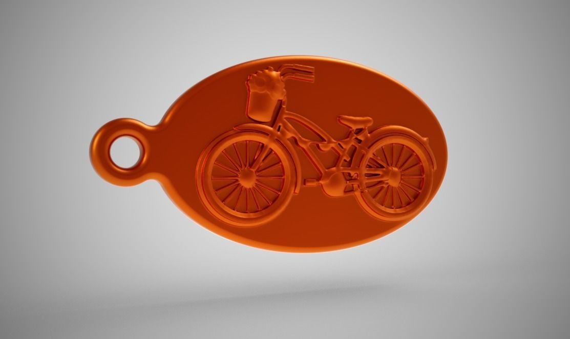 Bike Keychain 3D model 3D printable | CGTrader