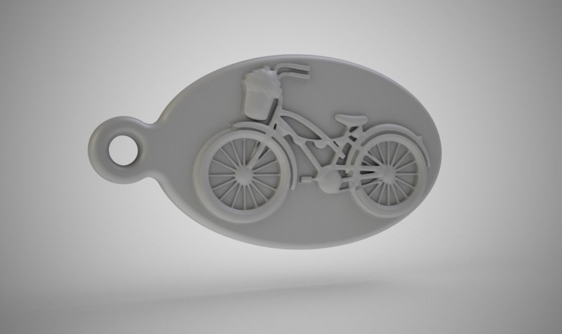 Bike Keychain 3D model 3D printable | CGTrader