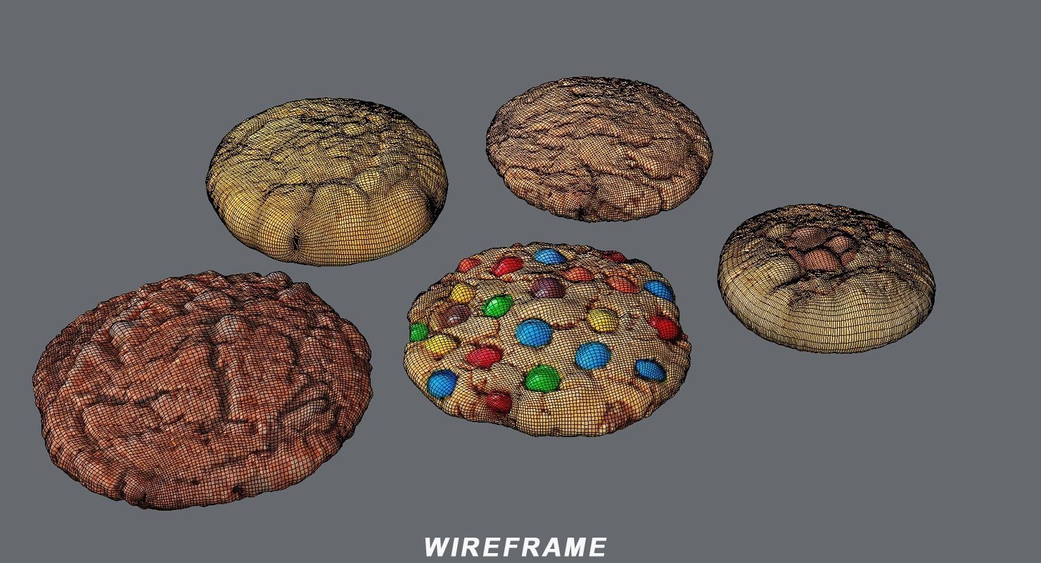 Cookies group of 3D model | CGTrader