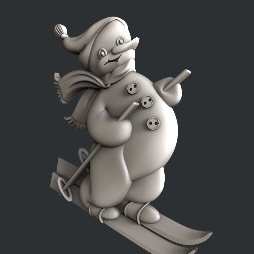 3d STL models for CNC router snowman 3D model | CGTrader