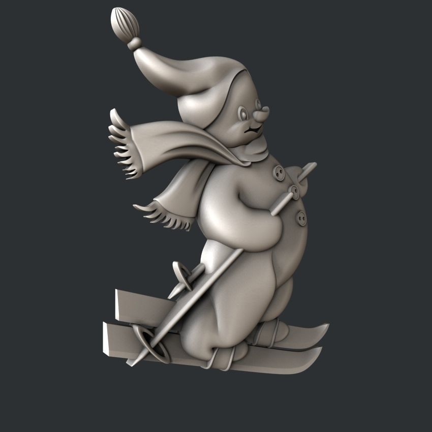 3d STL models for CNC router snowman 3D model | CGTrader