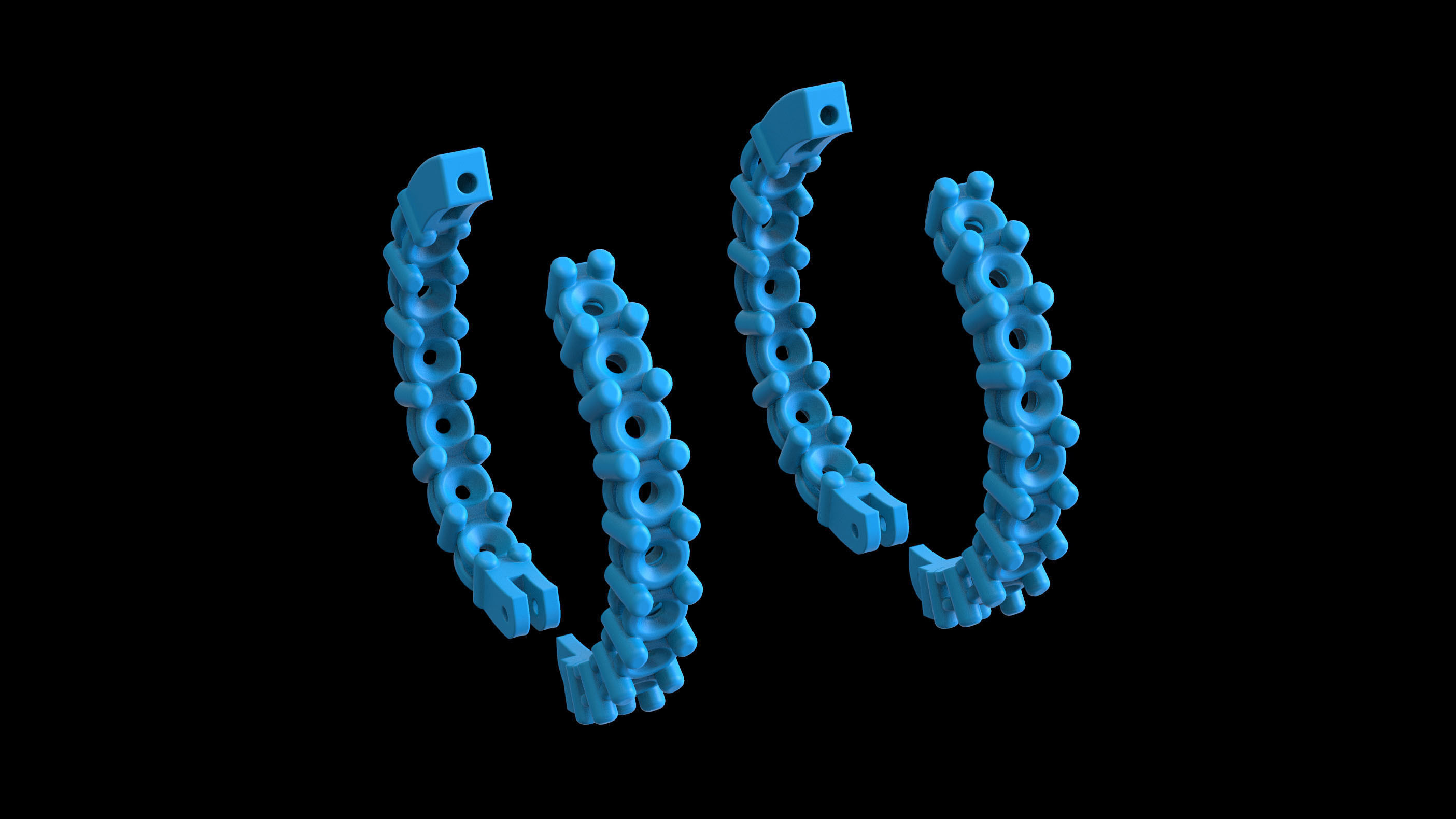 Earrings Perfect 3D model 3D printable | CGTrader