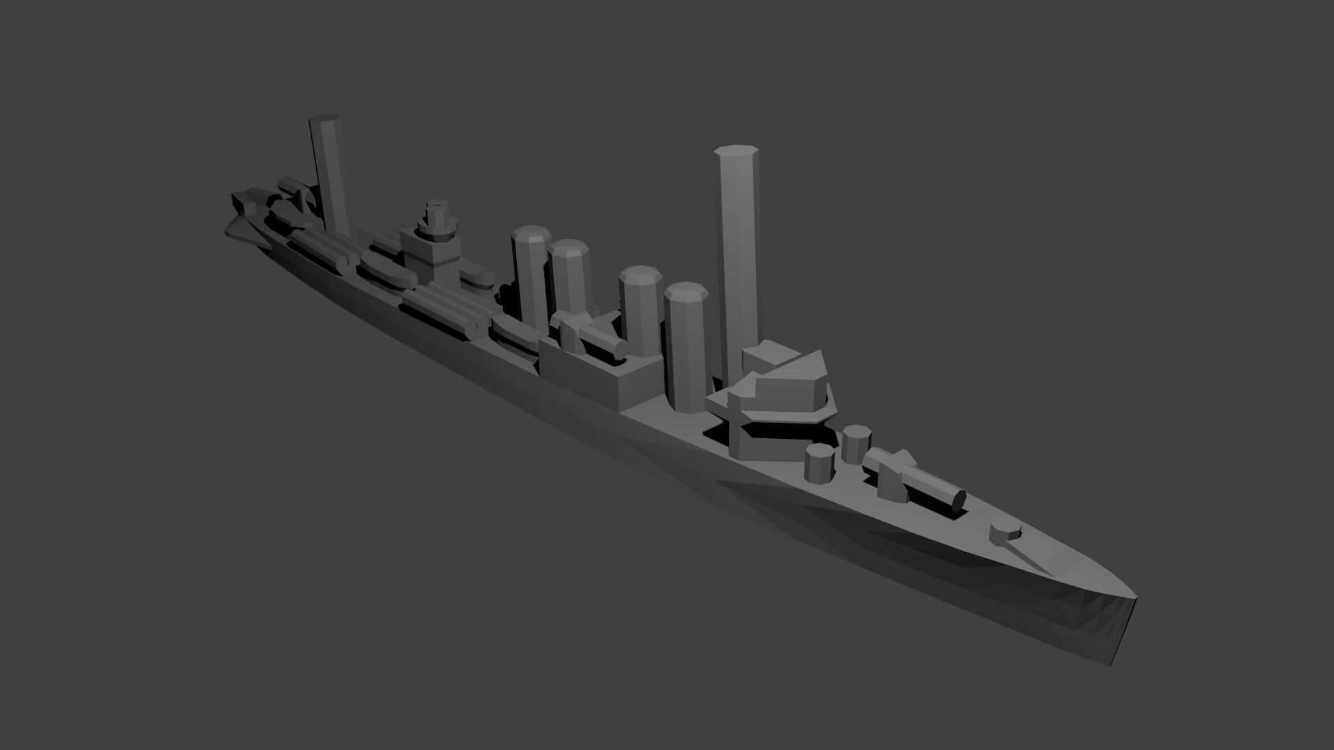 US Clemson Class Destroyer Warship 3D model 3D printable | CGTrader