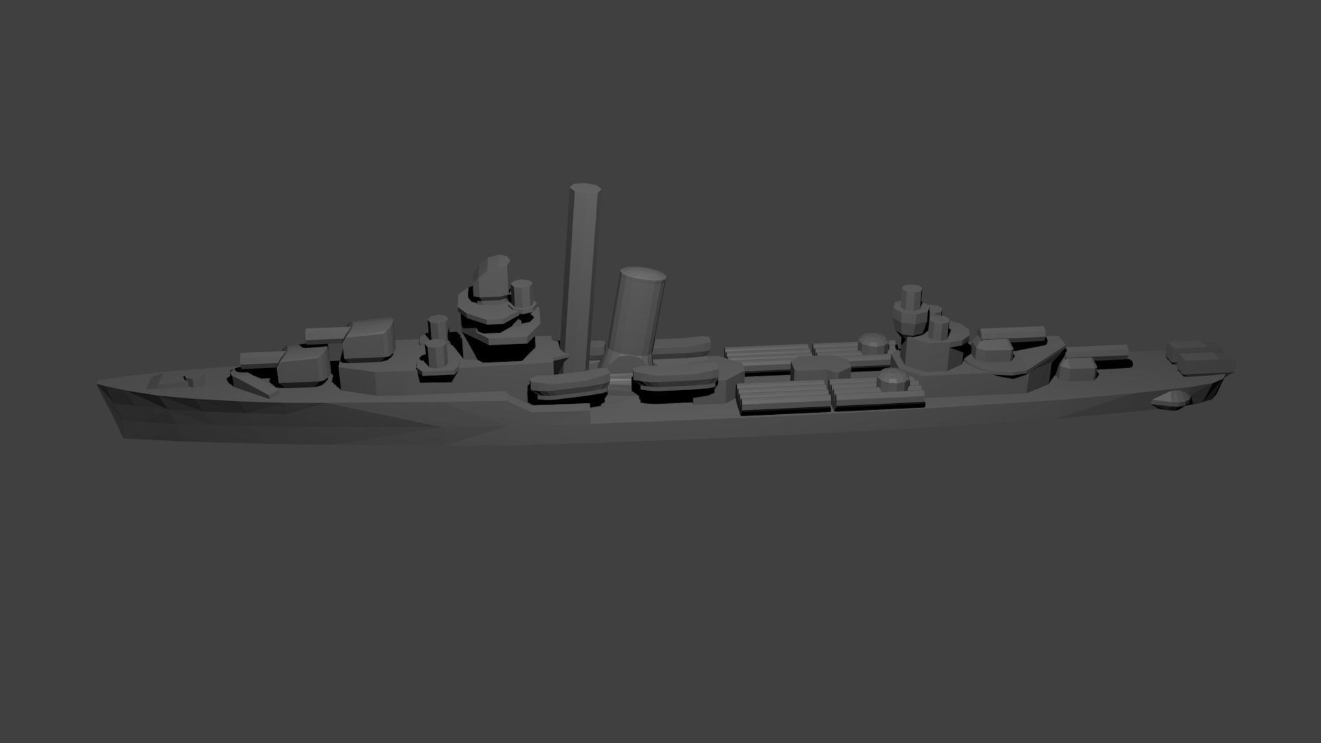 US Bagley Class Destroyer Warship 3D model 3D printable | CGTrader