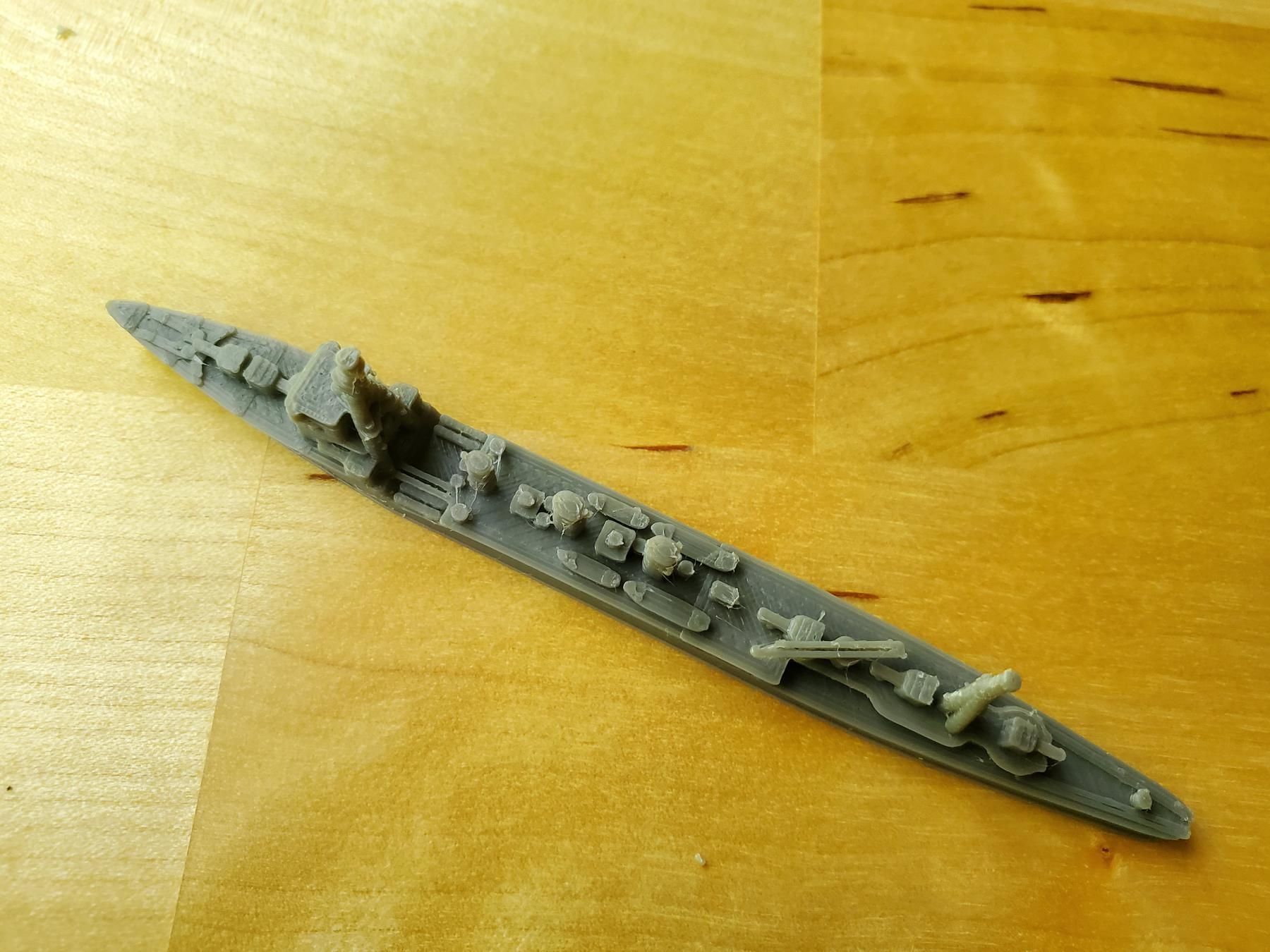 Japanese Nagara Class Cruiser Warship 3D model 3D printable | CGTrader