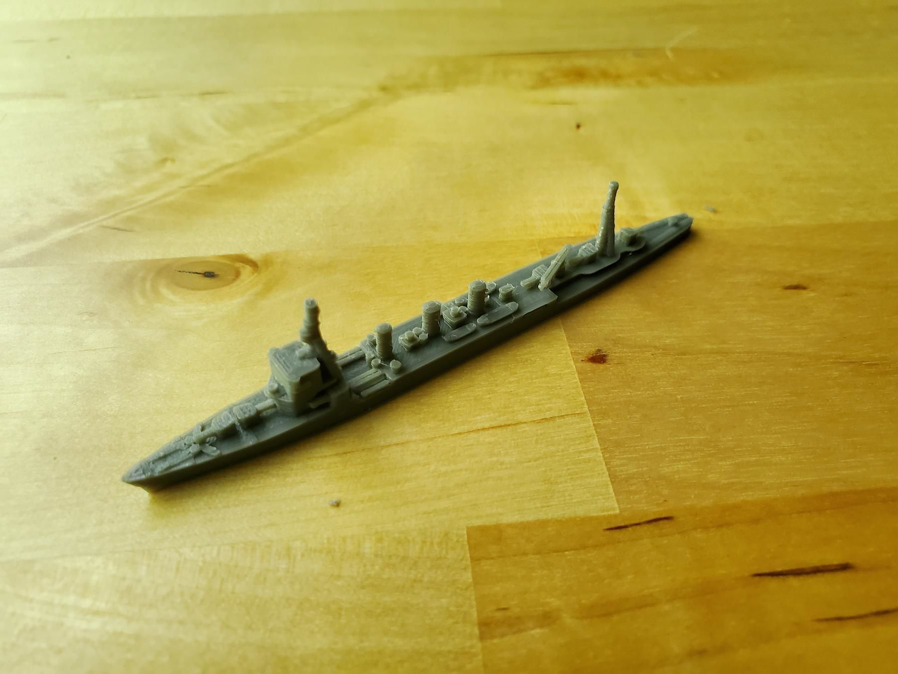 Japanese Nagara Class Cruiser Warship 3D model 3D printable | CGTrader
