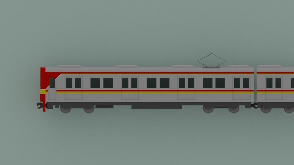 KRL Train Set 3D model | CGTrader
