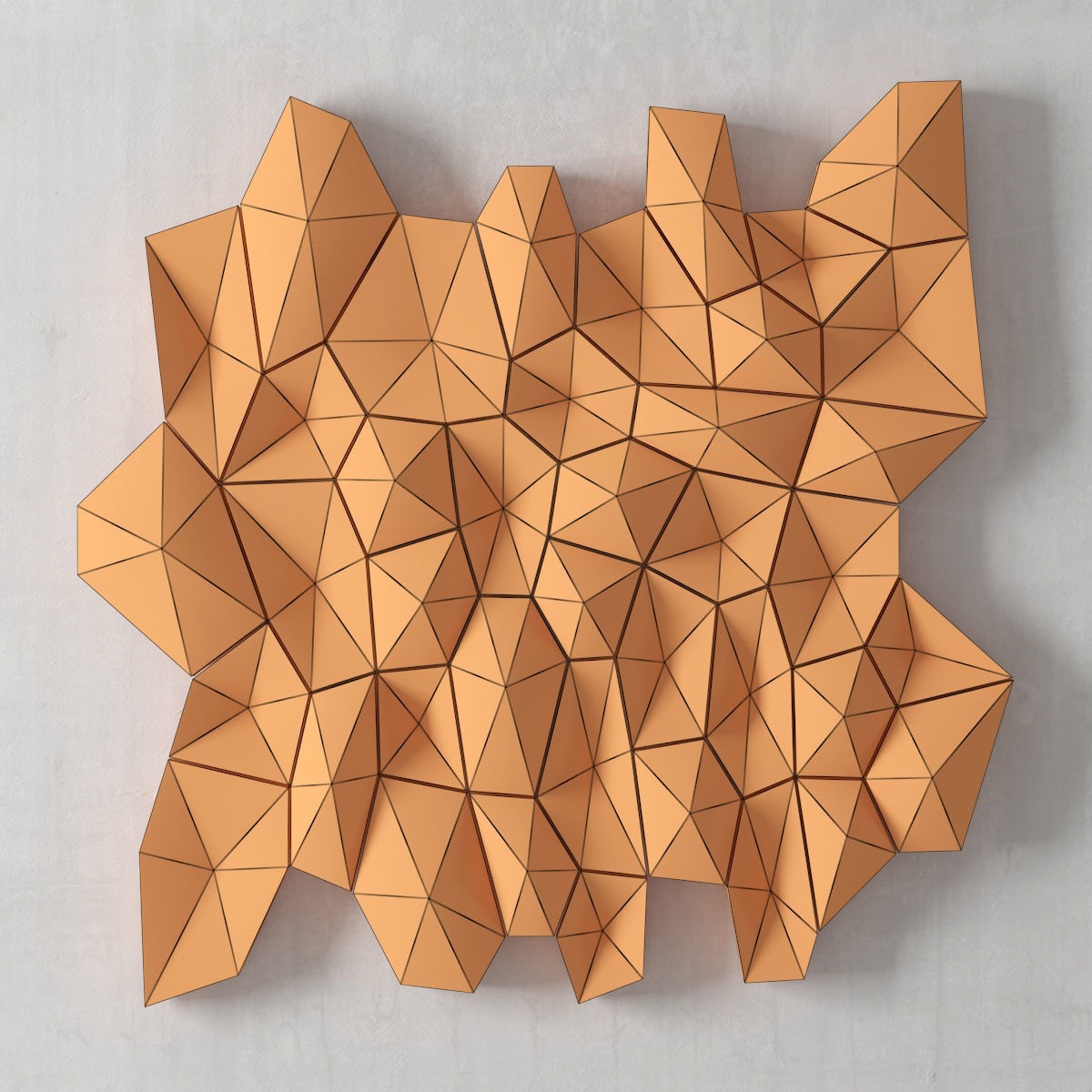 Panel decor polygon 3D model | CGTrader