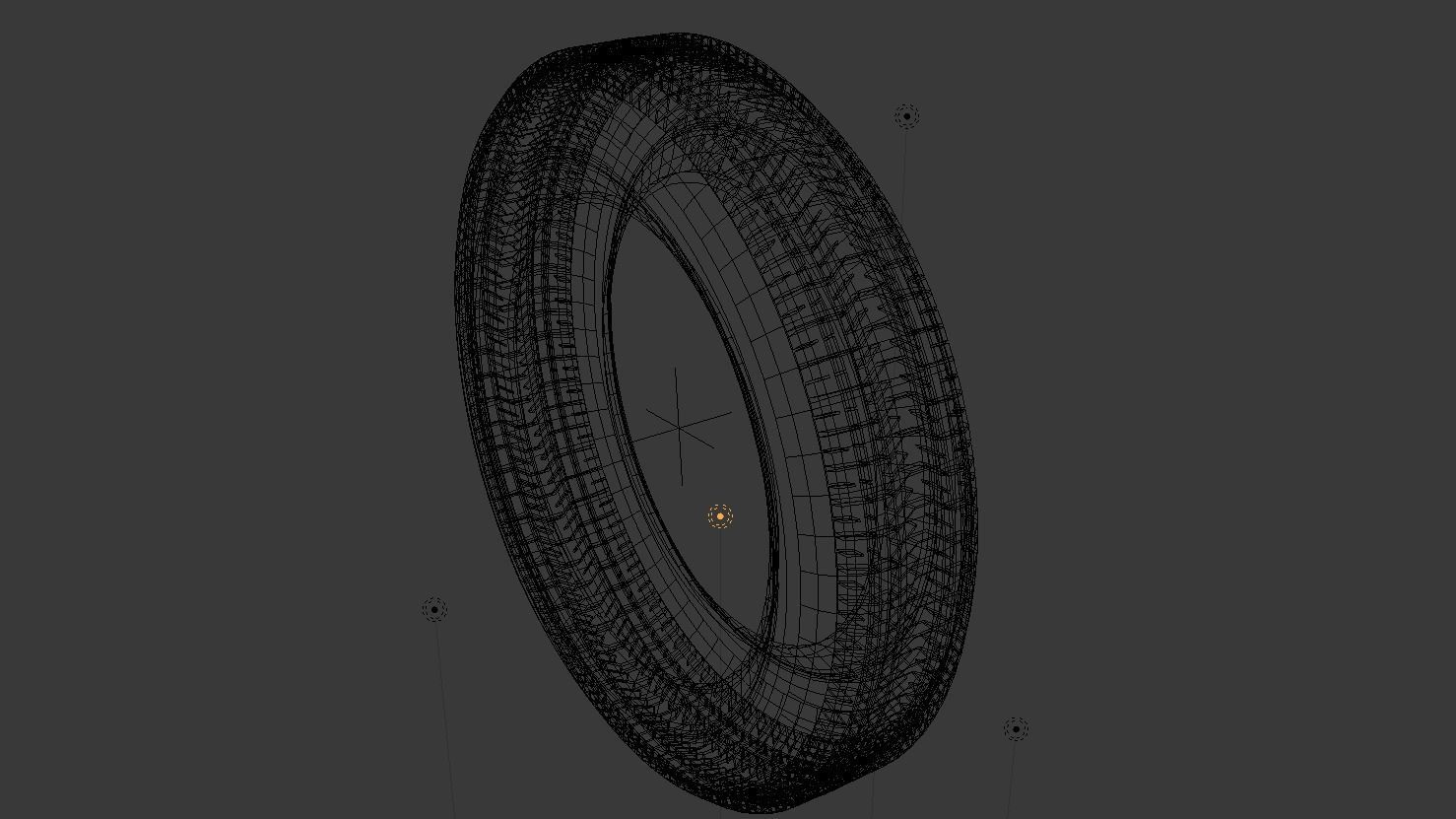 Low poly car tire 3D model | CGTrader