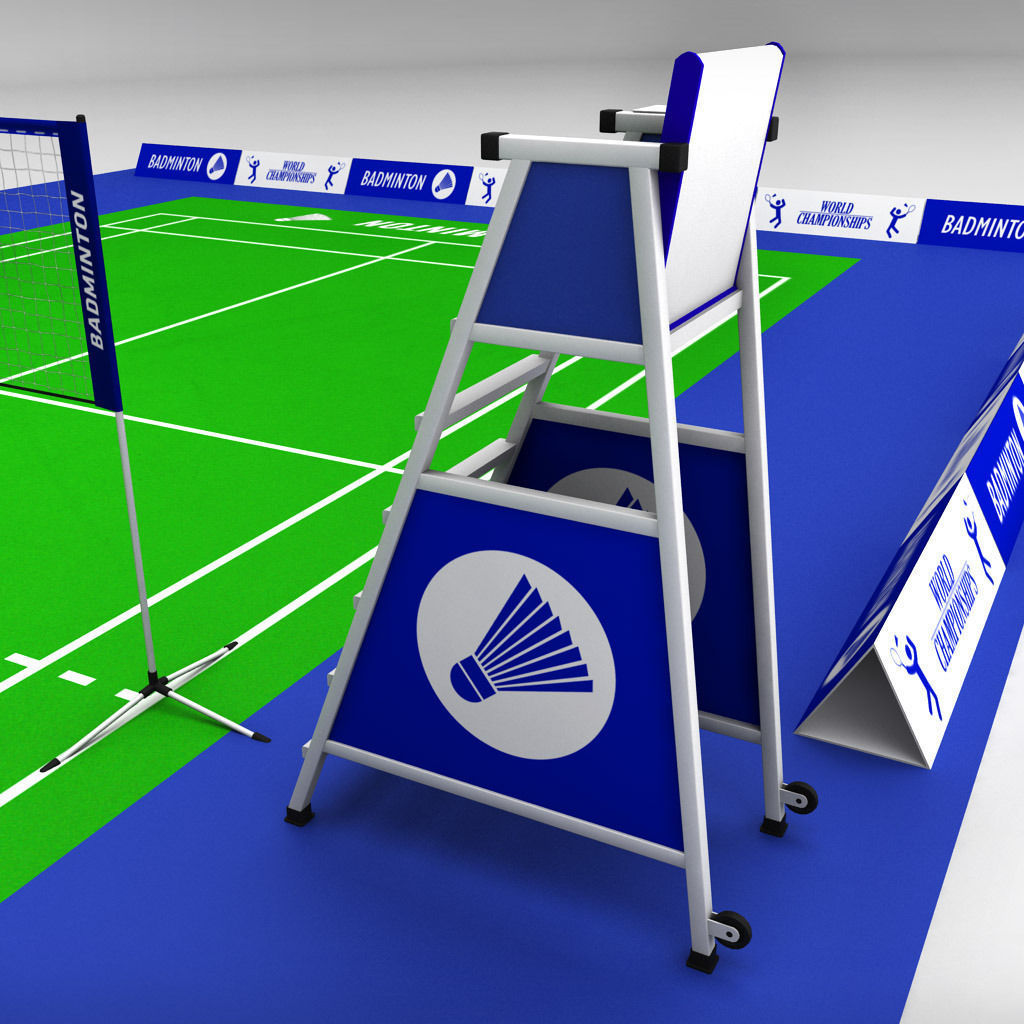3D model Badminton court arena VR / AR / low-poly | CGTrader