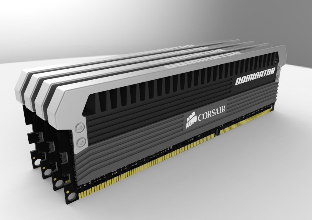 Corsair Dominator Platinum DDR3 RAM 3D model | CGTrader