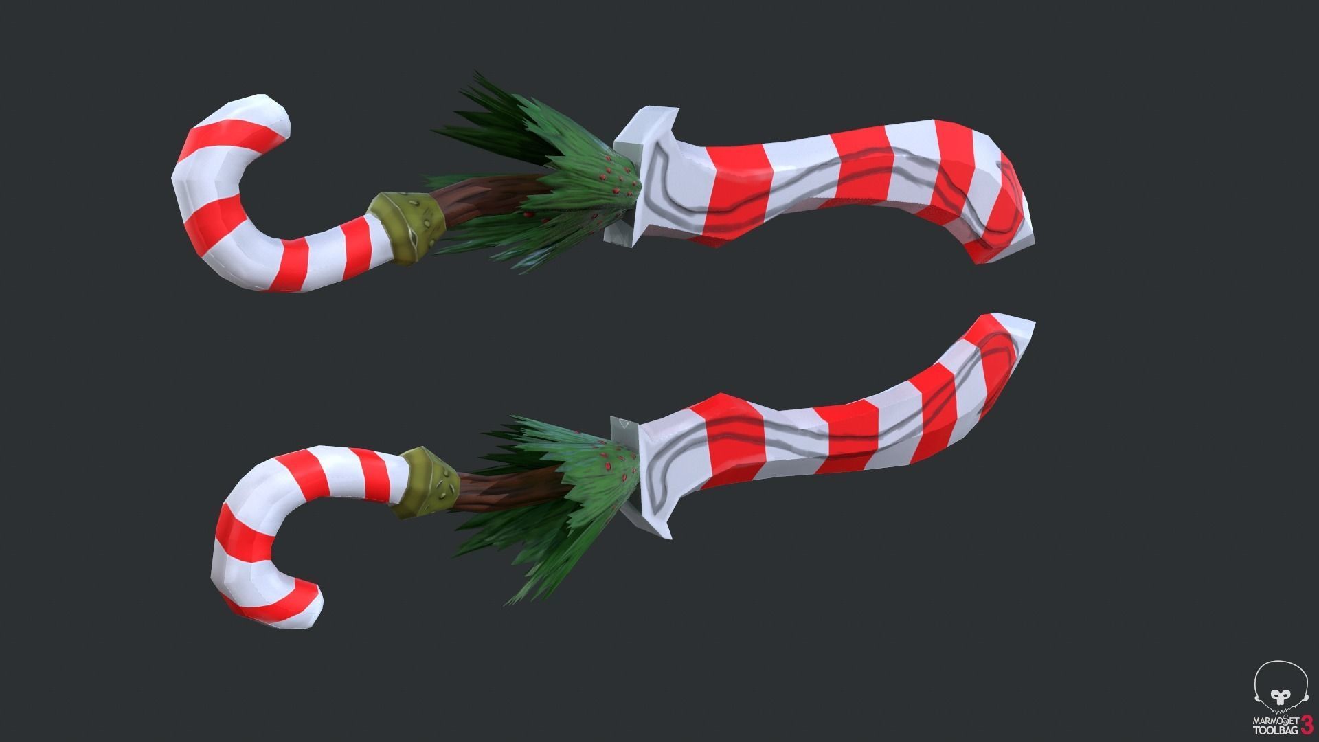 3D model Stylized Christmas Sword VR / AR / low-poly | CGTrader