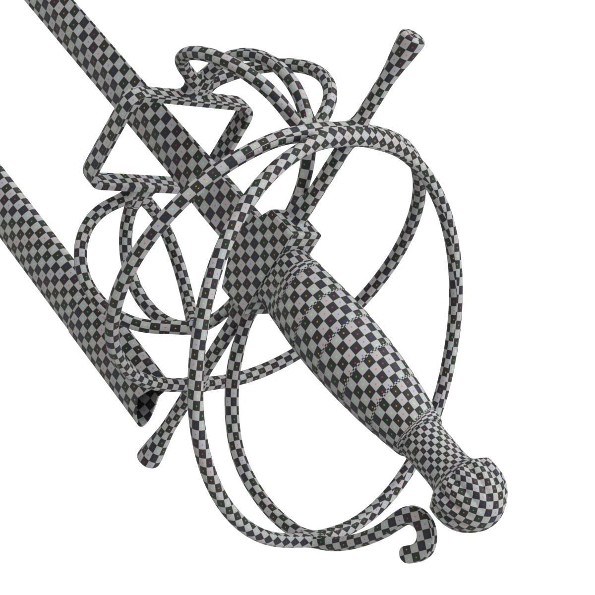 Medieval Fencing Sword 3D model | CGTrader