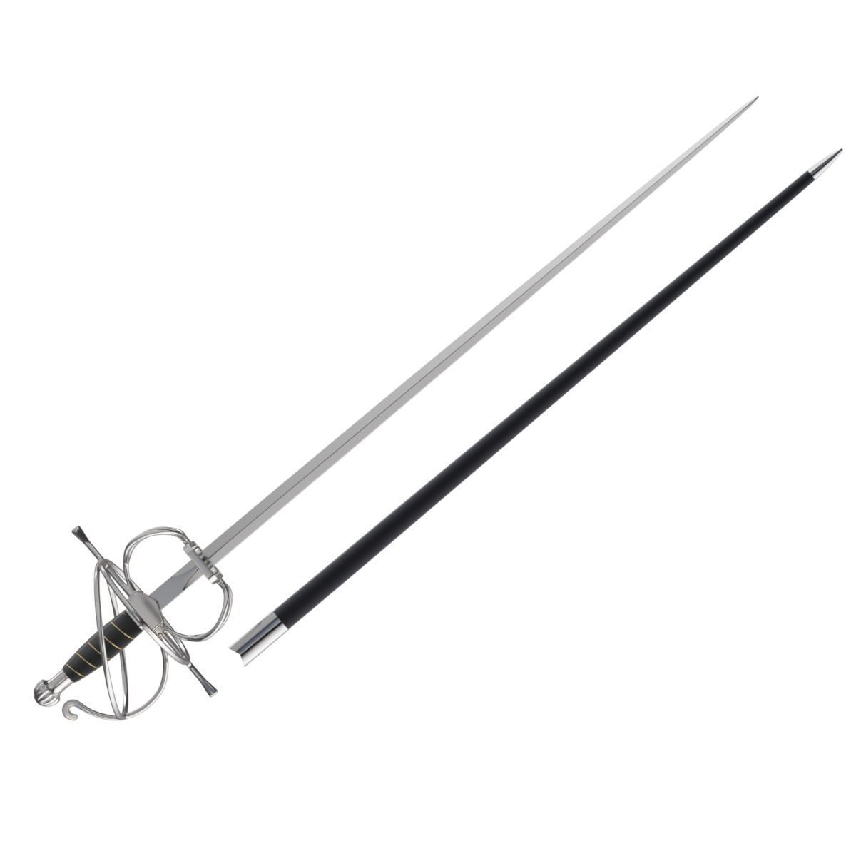 Medieval Fencing Sword 3D model | CGTrader