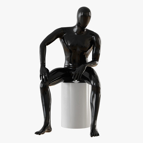Faceless male mannequin 07 3D model | CGTrader