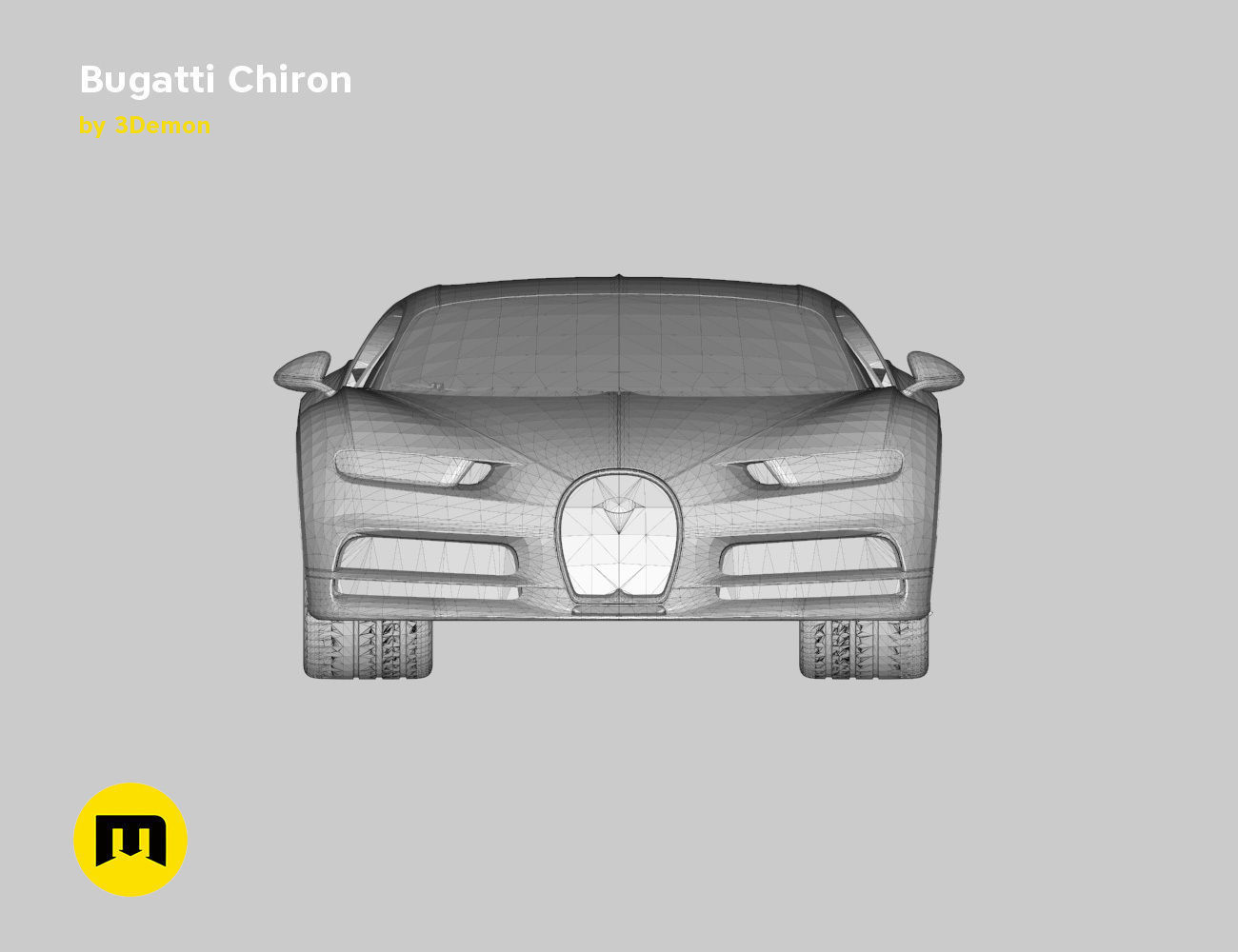 Bugatti chiron 3D model 3D printable | CGTrader