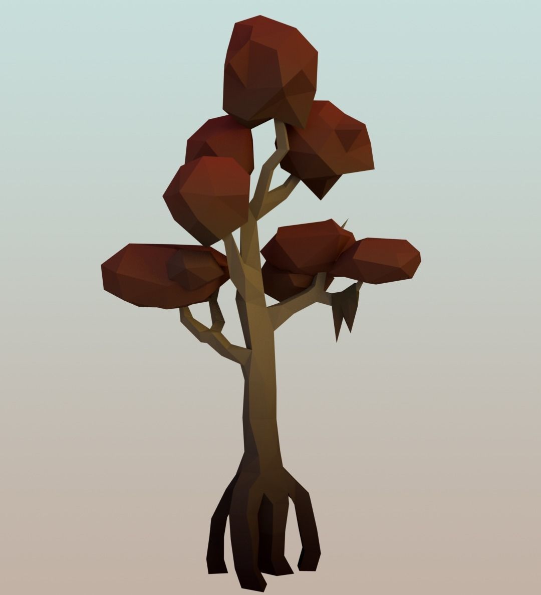 3D model Swamp Assets - Trees Pack Low-Poly Marsh VR / AR / low-poly ...