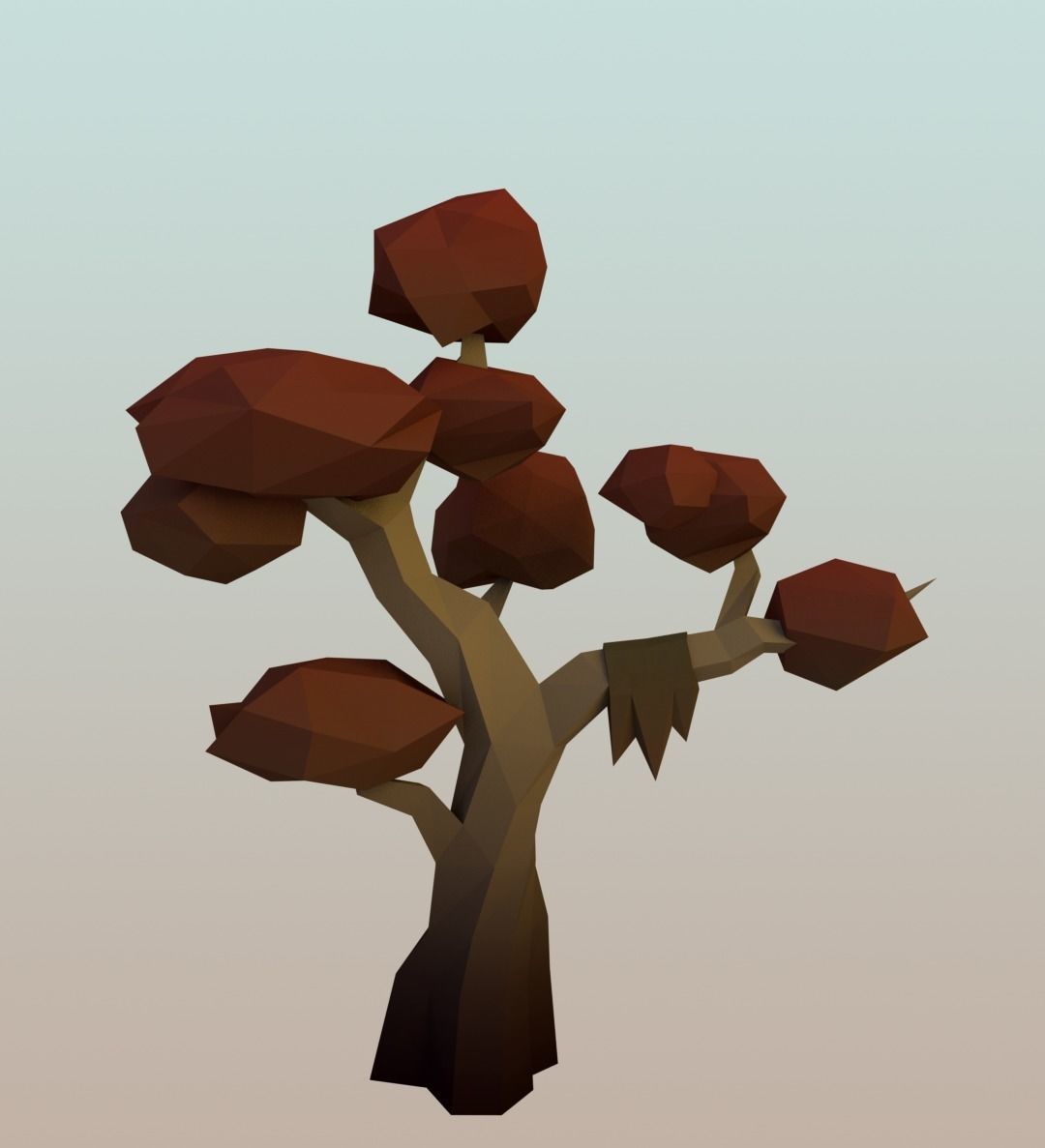 3D model Swamp Assets - Trees Pack Low-Poly Marsh VR / AR / low-poly ...